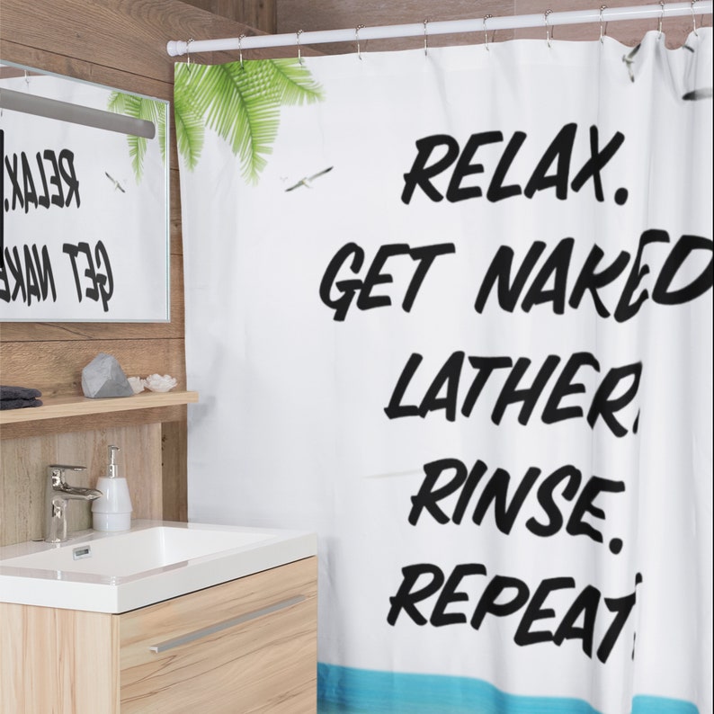 Get Naked Shower Curtain, Funny Shower Curtain, Sexy Curtain, College ...