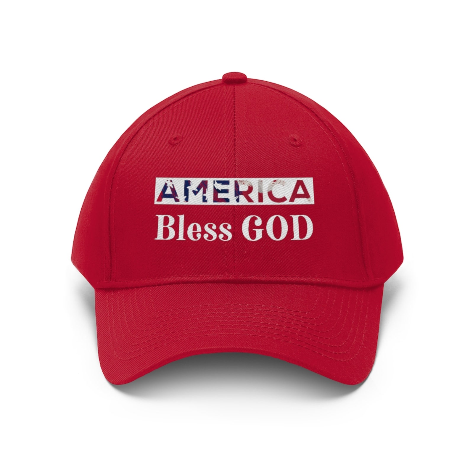 America Bless GOD, Embroidered Hat, God Bless America Hat, Twill Cap ...