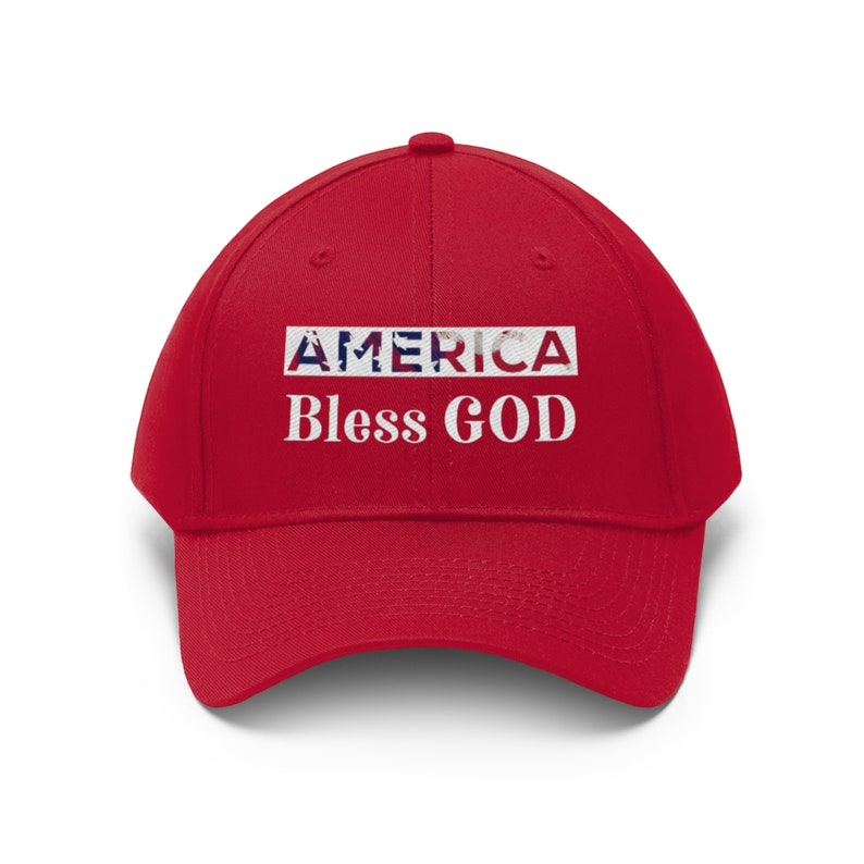 America Bless GOD, Embroidered Hat, God Bless America Hat, Twill Cap ...