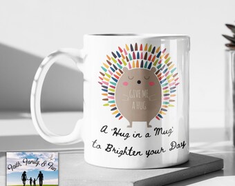 Personalized Hug in A Mug, Sending A Hug Mug, Get Well for Friend Gift ...