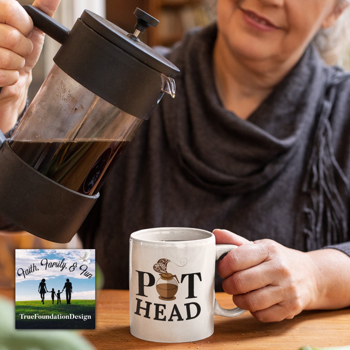 Pot Head, Coffee Lover Mug, Coffee Mug, Gifts for Coffee Lovers, Funny ...