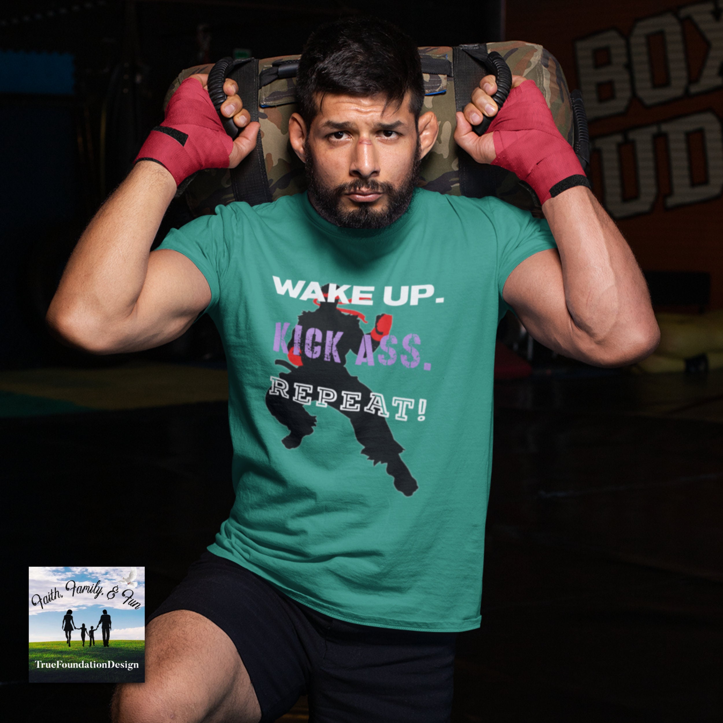 Wake Up, Kick Ass, Workout Shirt, New Year Shirt, Beast Mode ...