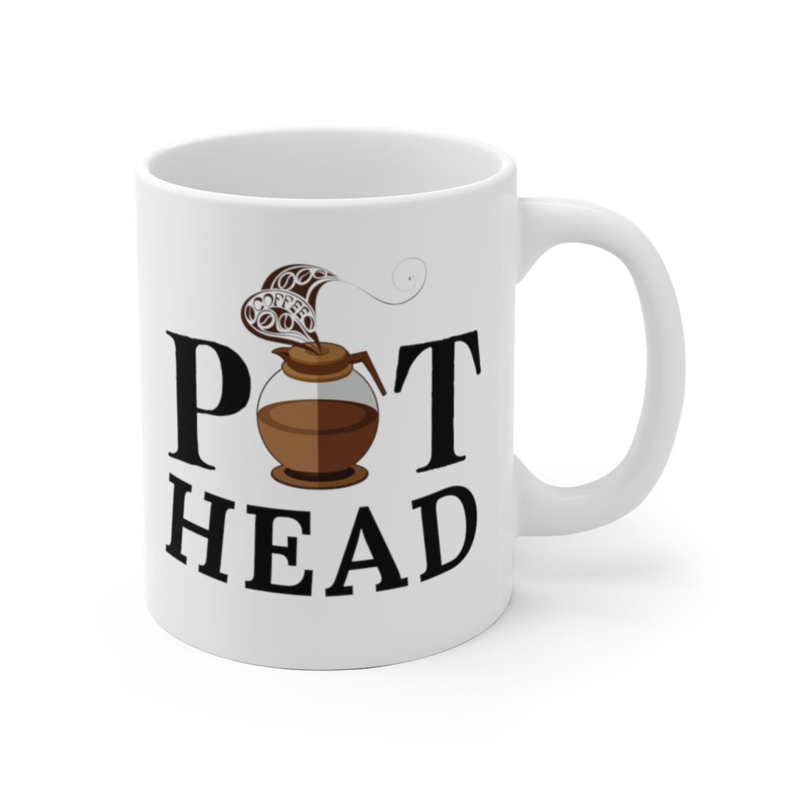 Pot Head, Coffee Lover Mug, Coffee Mug, Gifts for Coffee Lovers, Funny ...