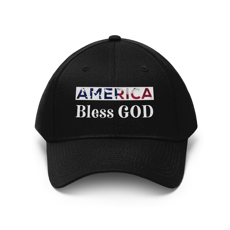 America Bless GOD, Embroidered Hat, God Bless America Hat, Twill Cap ...