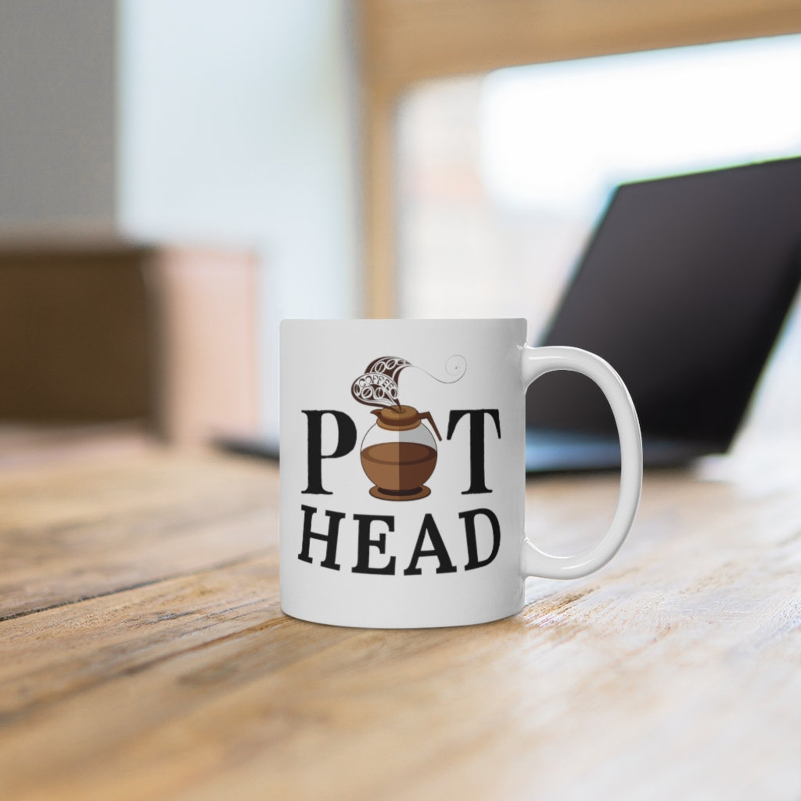 Pot Head, Coffee Lover Mug, Coffee Mug, Gifts for Coffee Lovers, Funny ...