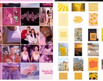 VSCO/ Aesthetic Blue Picture Collage | Etsy