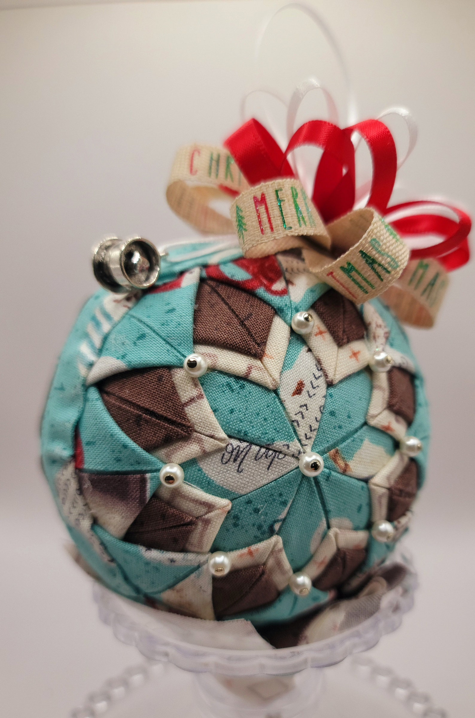 Warm on up With a Hot Cocoa Demi Sphere No Sew Quilted Ornament ...