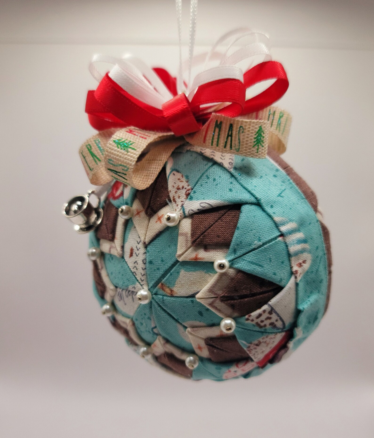 Warm on up With a Hot Cocoa Demi Sphere No Sew Quilted Ornament ...