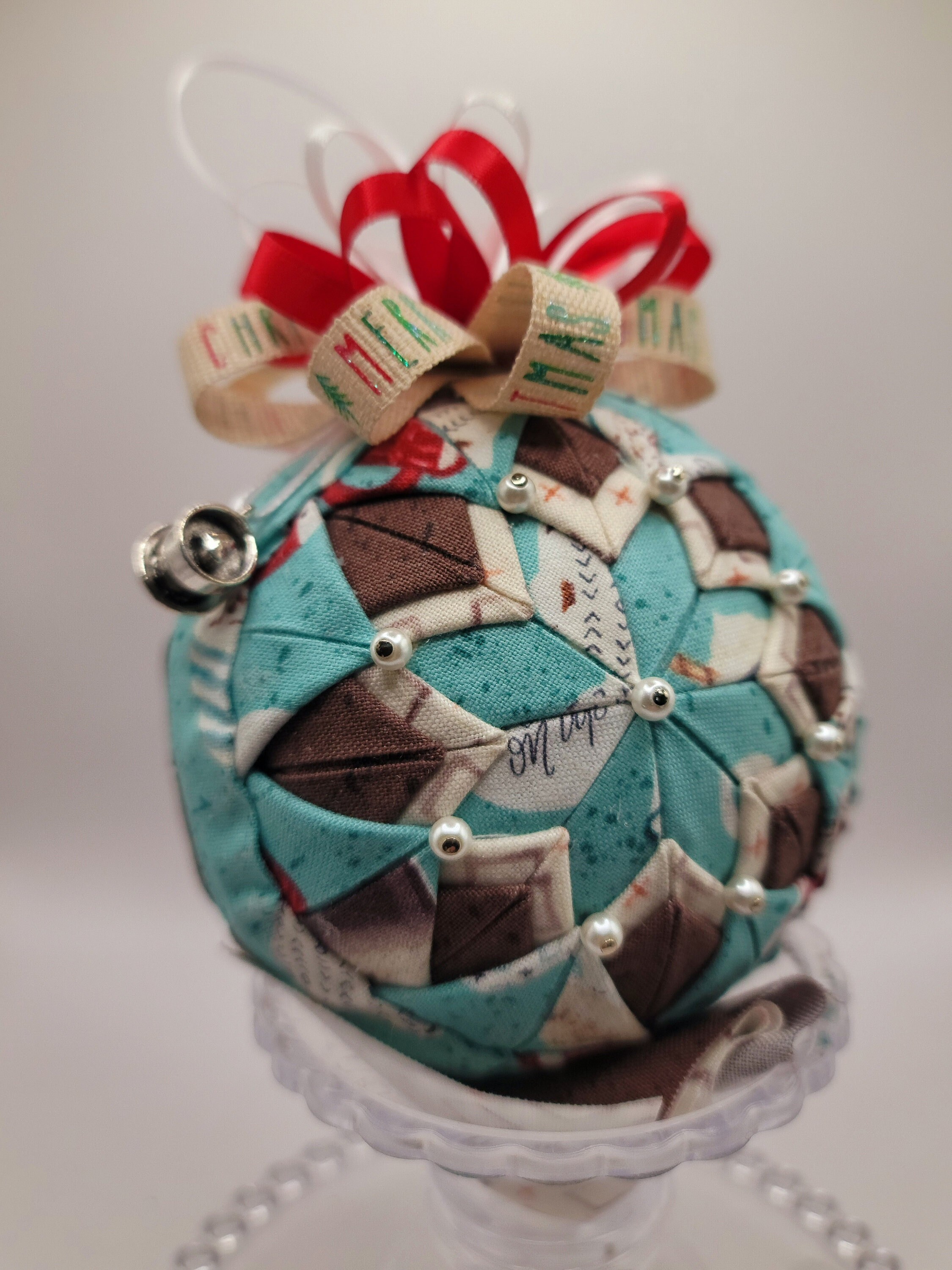 Warm on up With a Hot Cocoa Demi Sphere No Sew Quilted Ornament ...