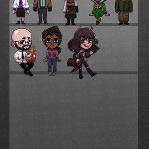 Dead by Dayligt Stickers chibi Survivors / Dbd Stickers Survivors, Dbd ...