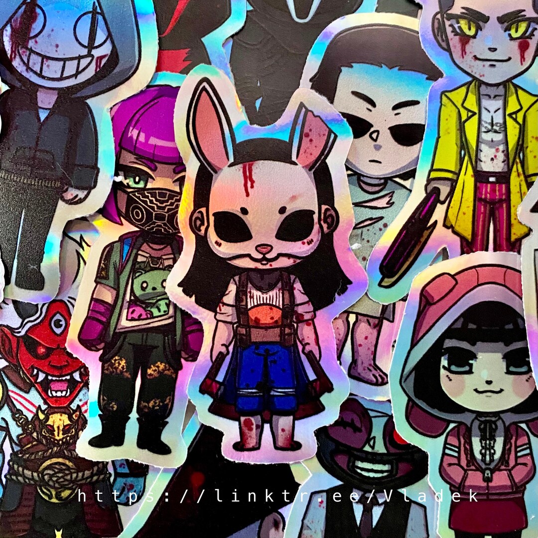 Chibi Dead by Daylight Holo Stickers / Dbd Stickers, Dbd Killer ...