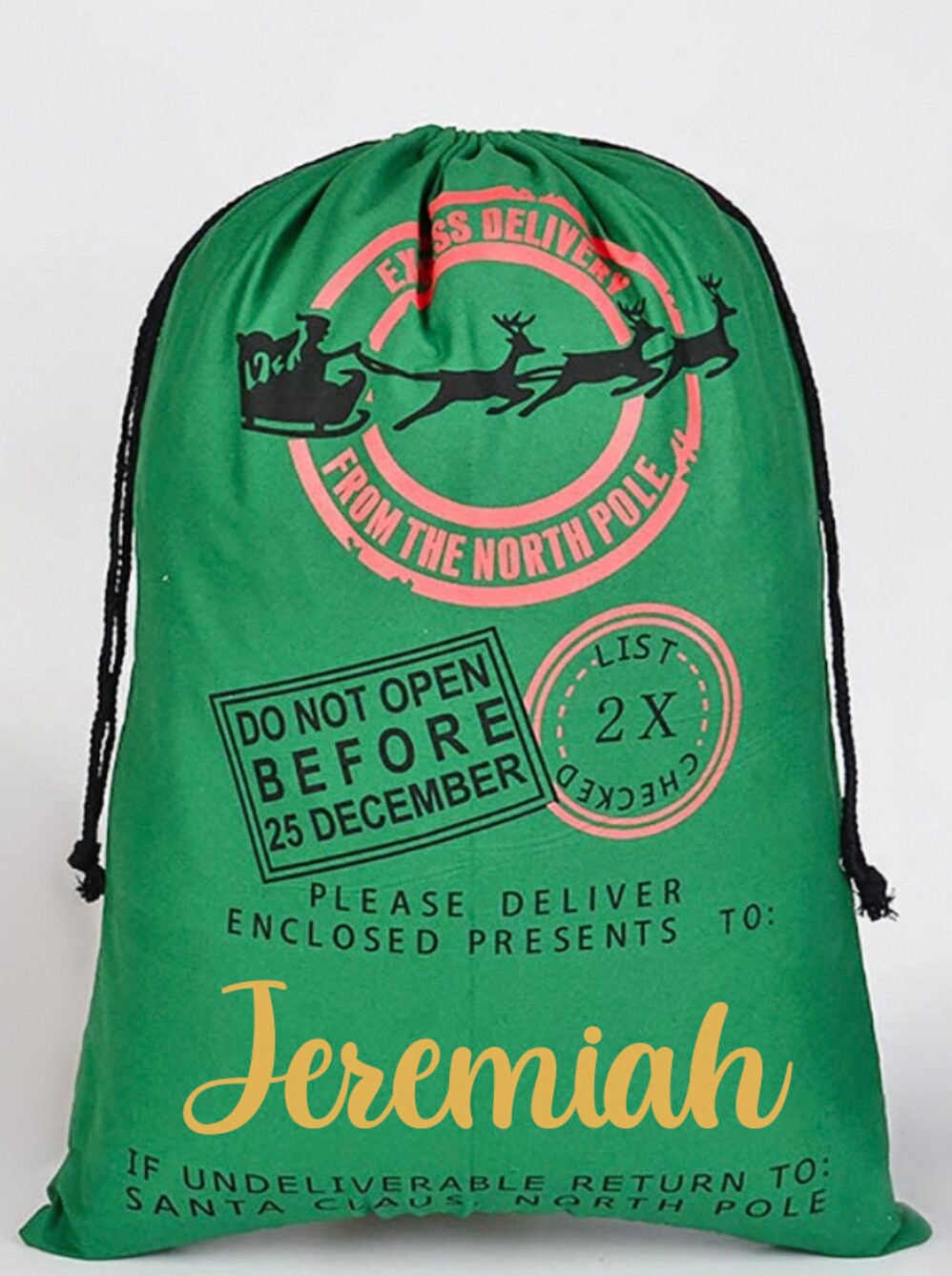 Customized Santa Sack/Personalized/Christmas/ Santa/Gift Sack | Etsy