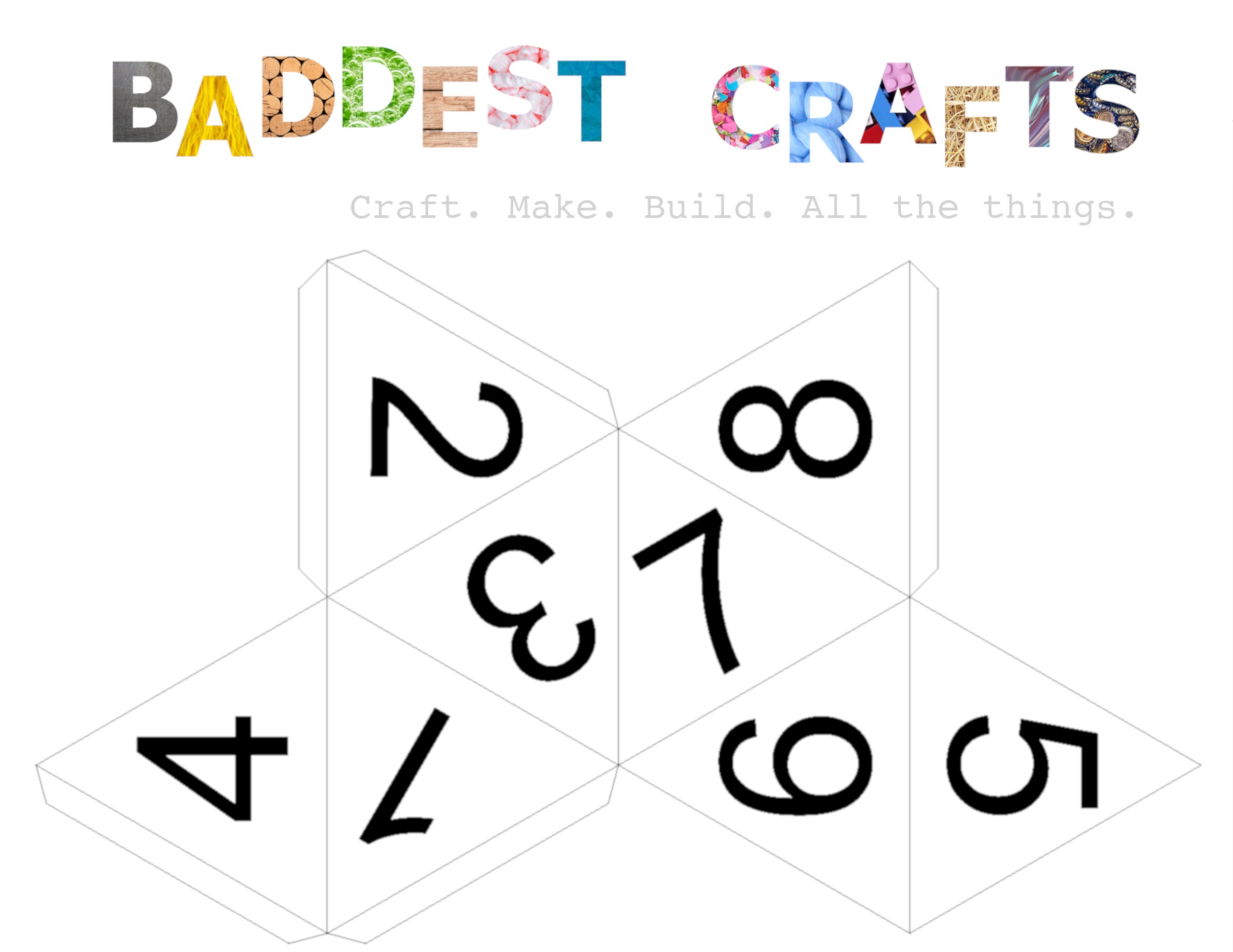 Printable Oversized Dice Set, Dnd Dice, Download Available in PDF, DXF ...