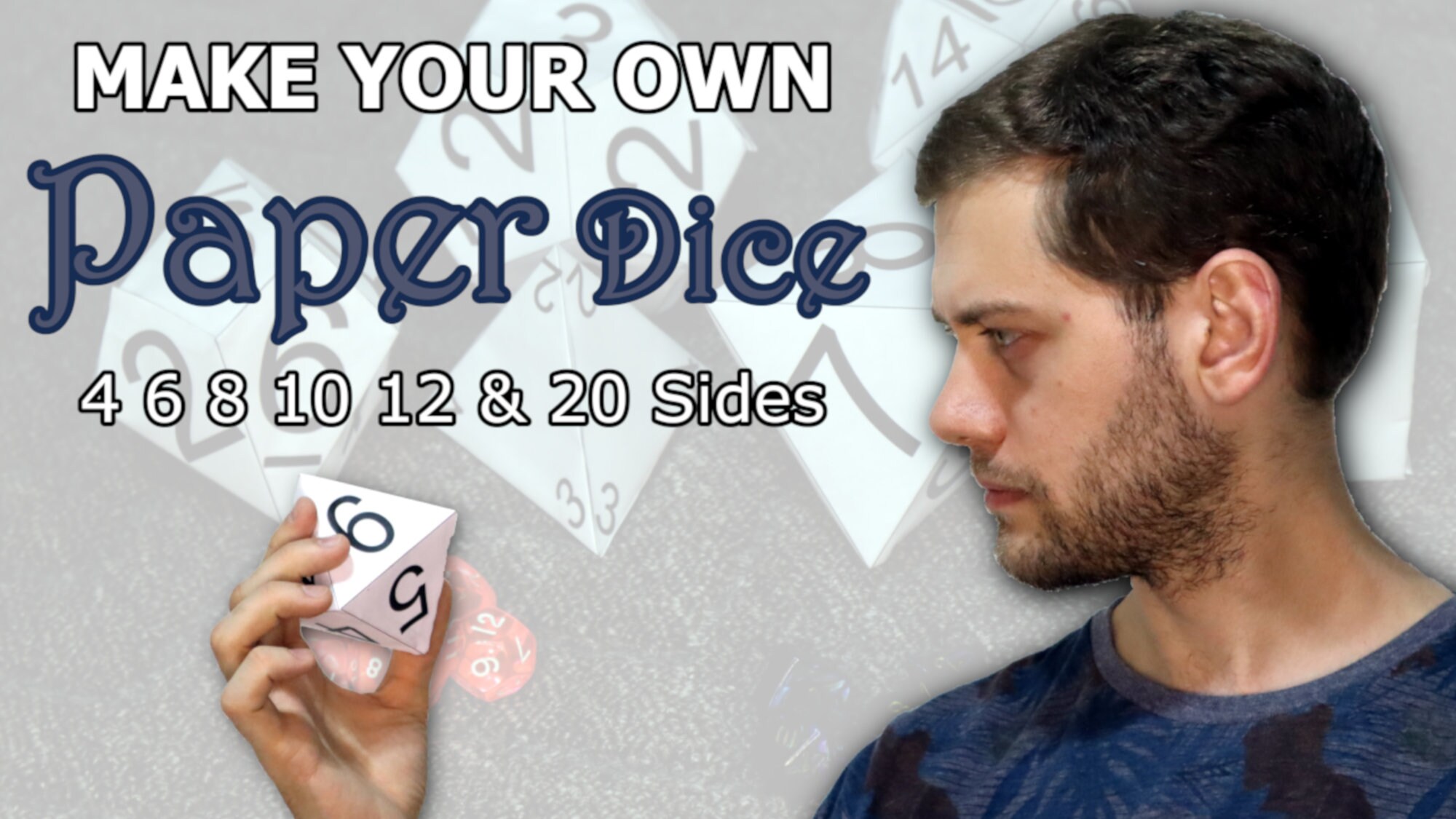 Printable Oversized Dice Set, Dnd Dice, Download Available in PDF, DXF ...
