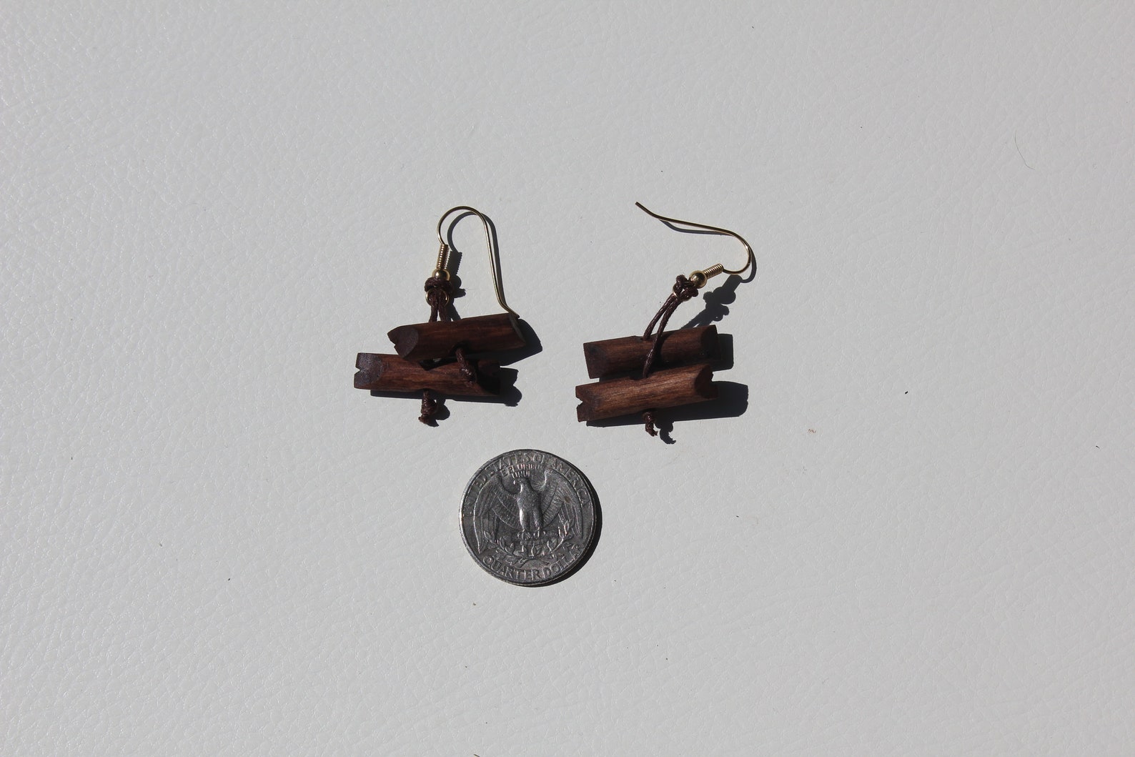 Wood Badge Bead Earrings (large - 1") - Etsy