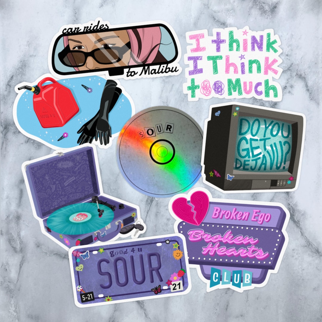 Sour Sticker Collection - Etsy