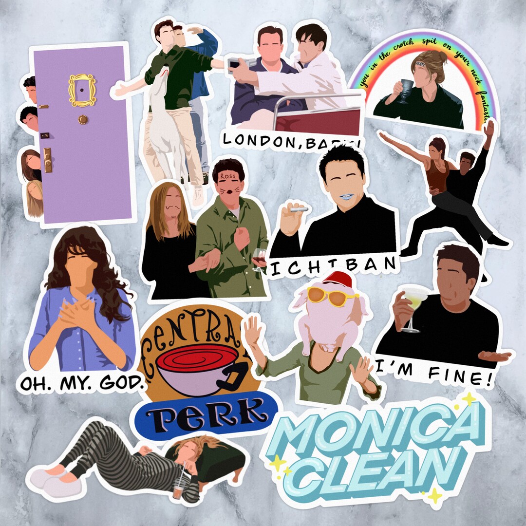 Friends Sticker Collection - Etsy