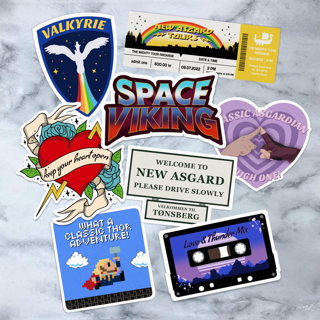 Thor Sticker Collection - Etsy