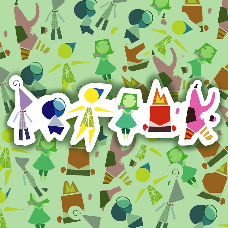 Inside Out Abstract Thought Inspired Sticker | Etsy