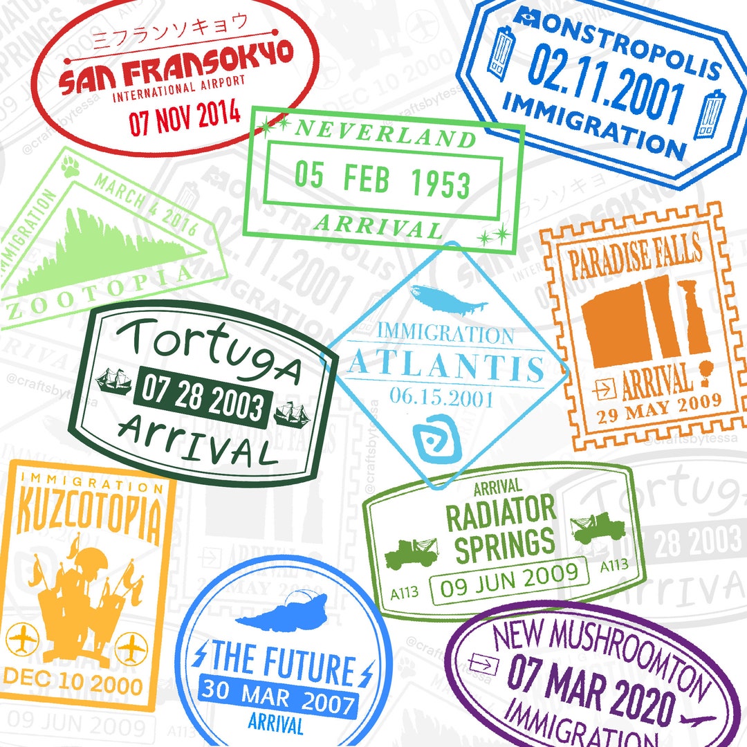 Magical Clear Passport Stickers - Etsy