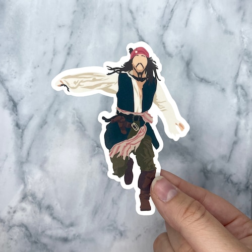 Captain Jack Sparrow Sticker Pack - Etsy