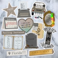 TTPD Sticker Set, TTPD Vinyl Sticker Set, the Tortured Poets Department ...