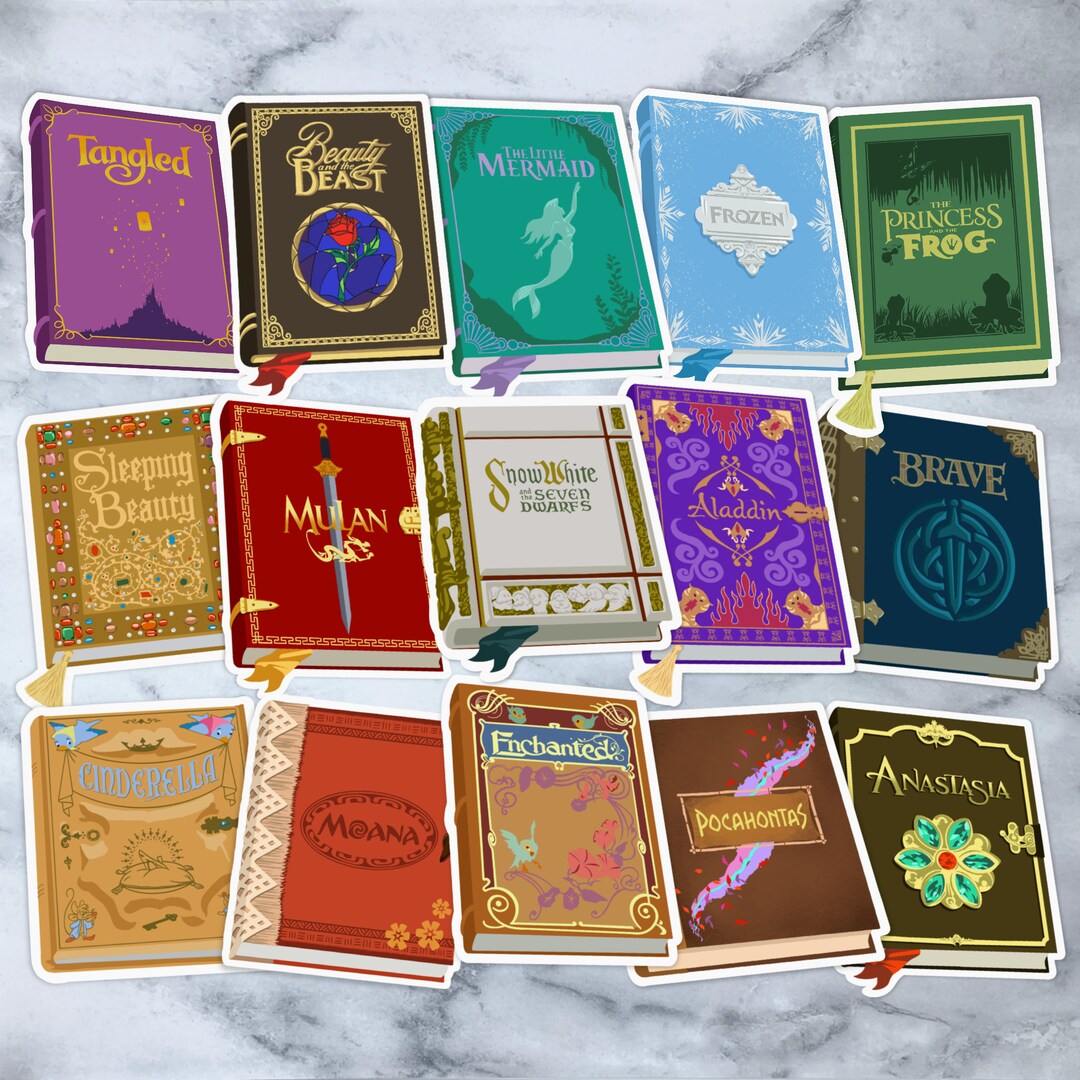 Princess Storybook Sticker Collection - Etsy