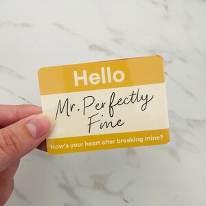 Mr. Perfectly Fine & Miss Misery Sticker Duo - Etsy