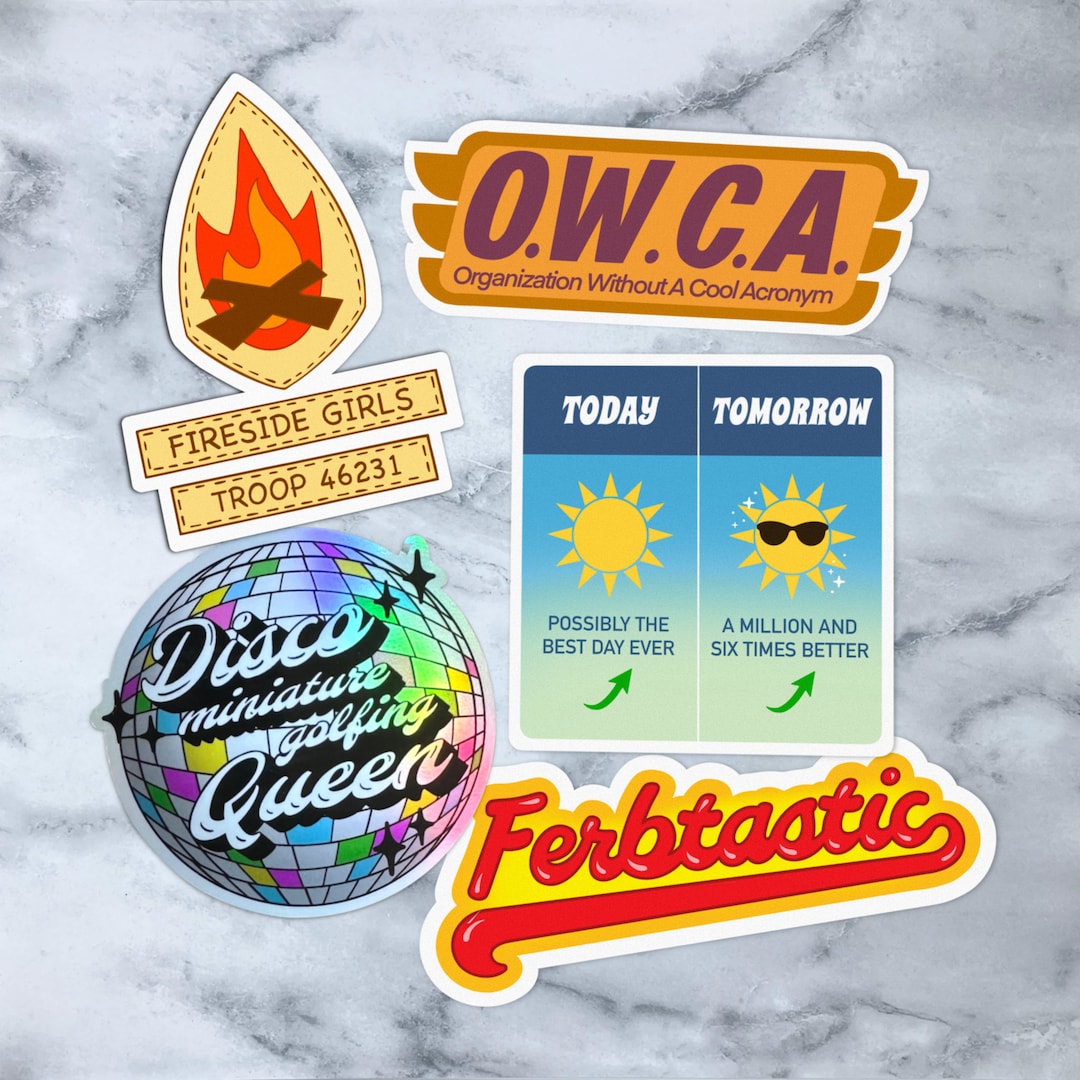 P&F Sticker Collection - Etsy