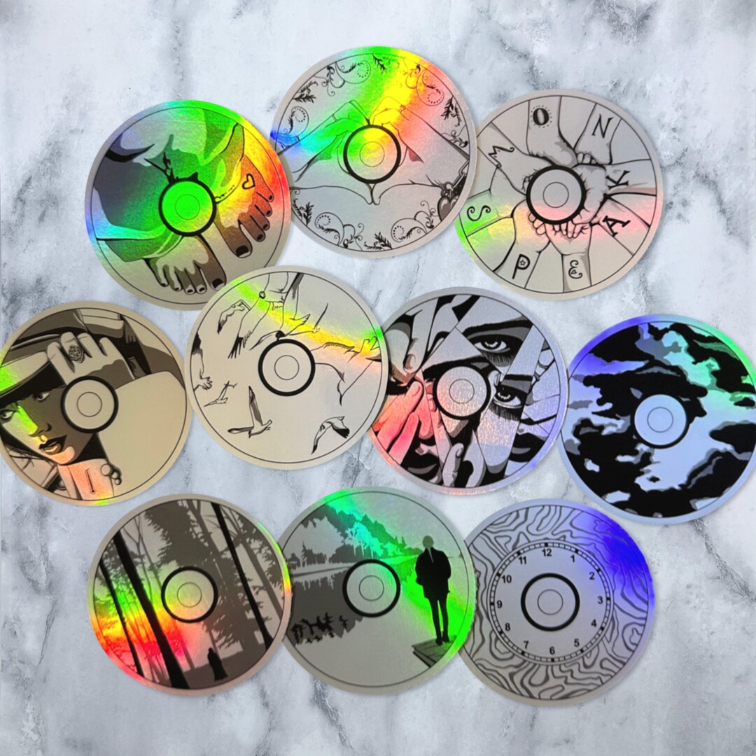 Eras Cds Holographic Sticker Collection - Etsy