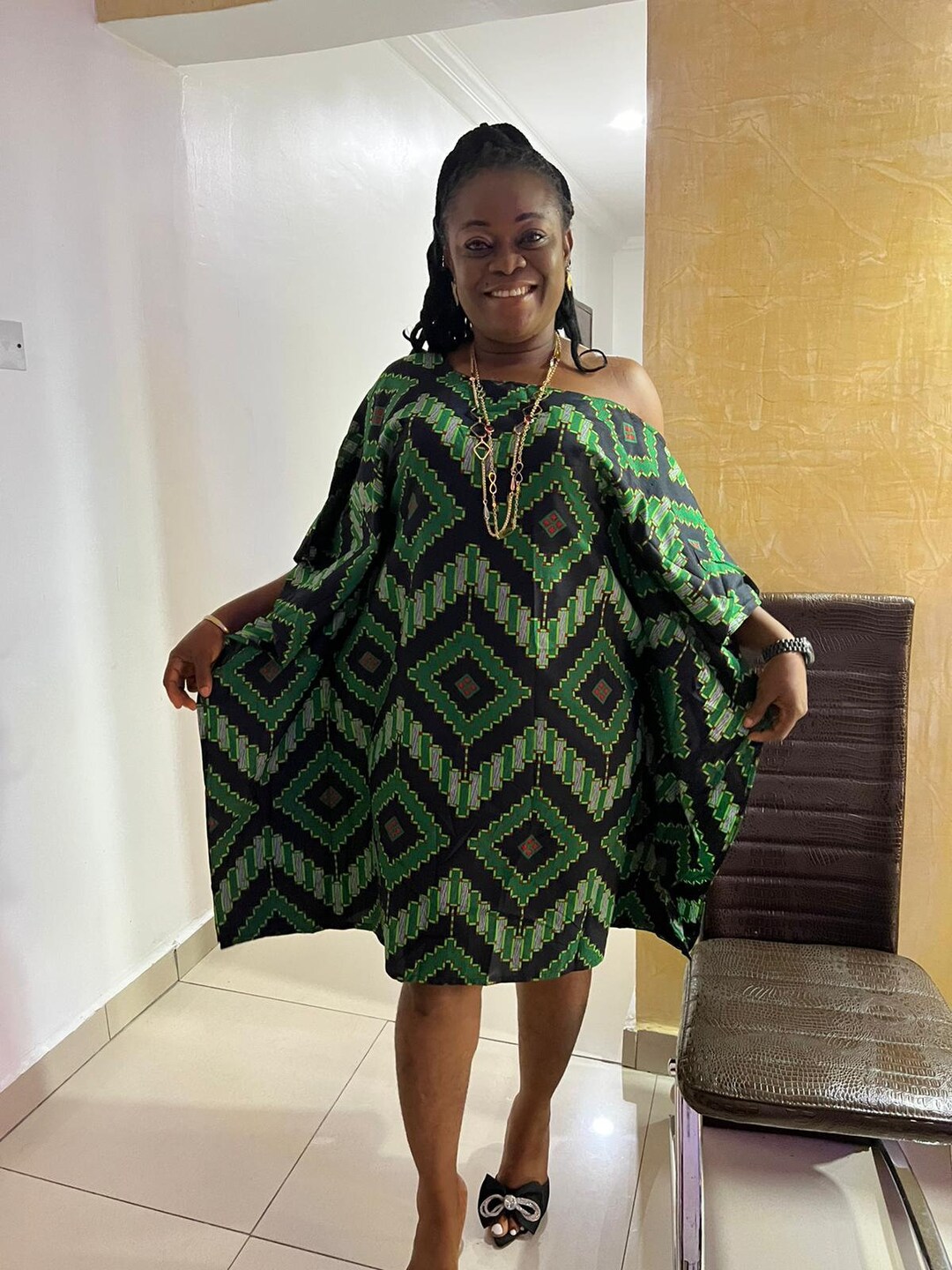 UGOCHI ANKARA SHORT Dress - Ankara Summer Dress - African Women Dress ...
