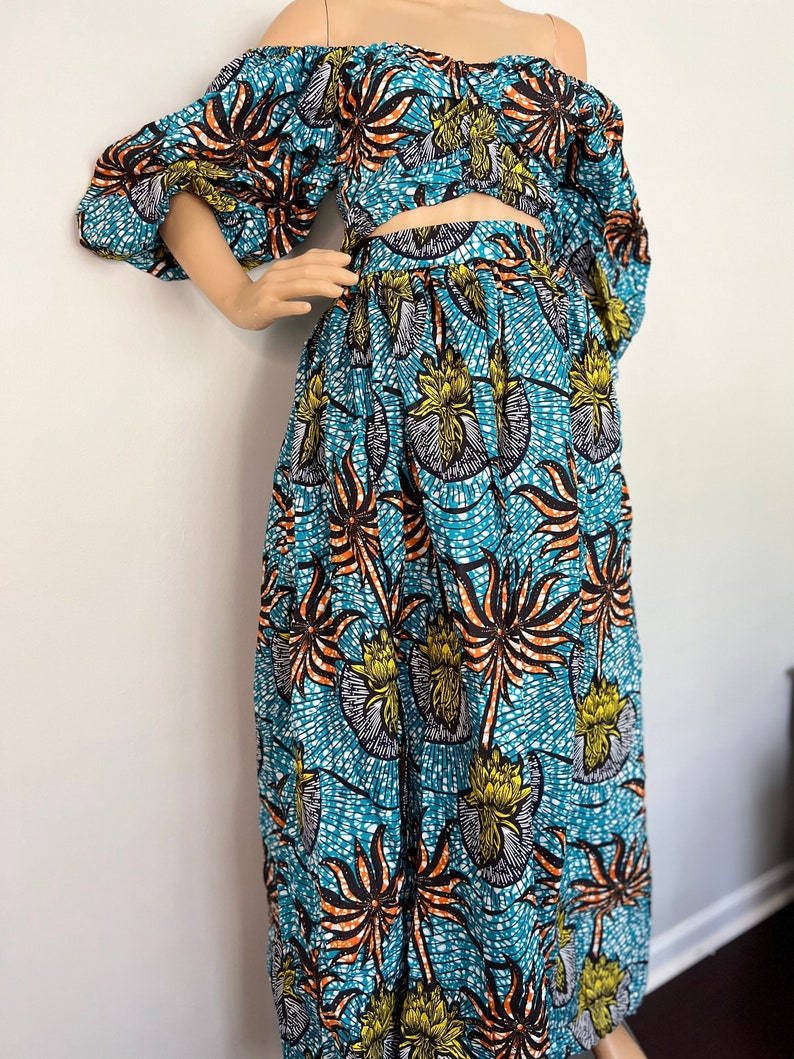 AFRICAN WOMEN SUIT African Two Piece Skirt With Top African Skirt ...