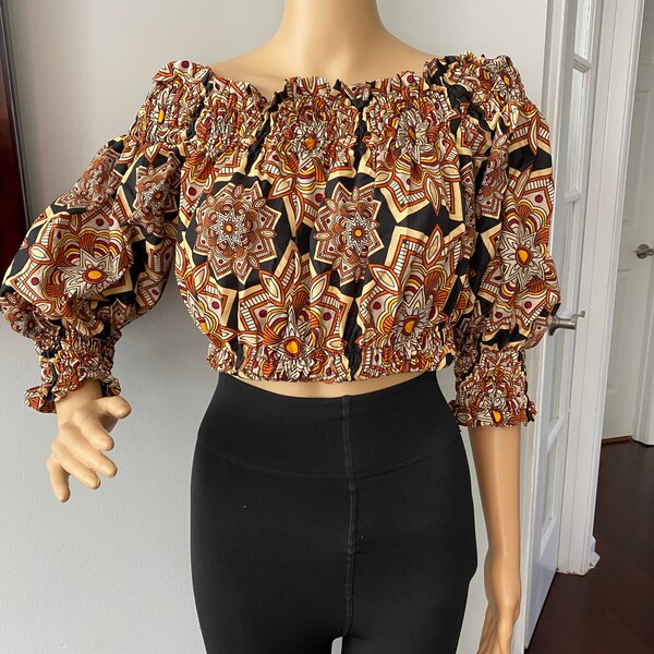 Ankara Crop Top - Etsy