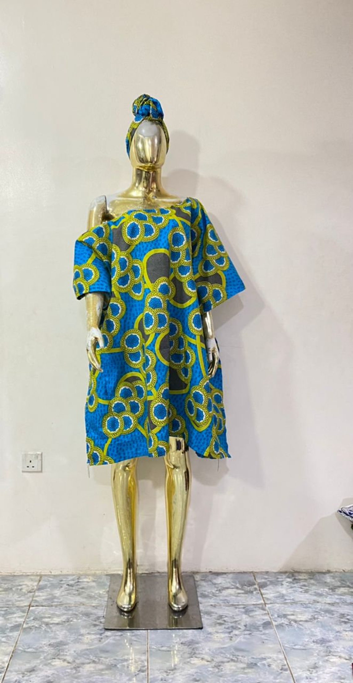 UGOCHI ANKARA SHORT Dress Ankara Summer Dress African Women Dress ...