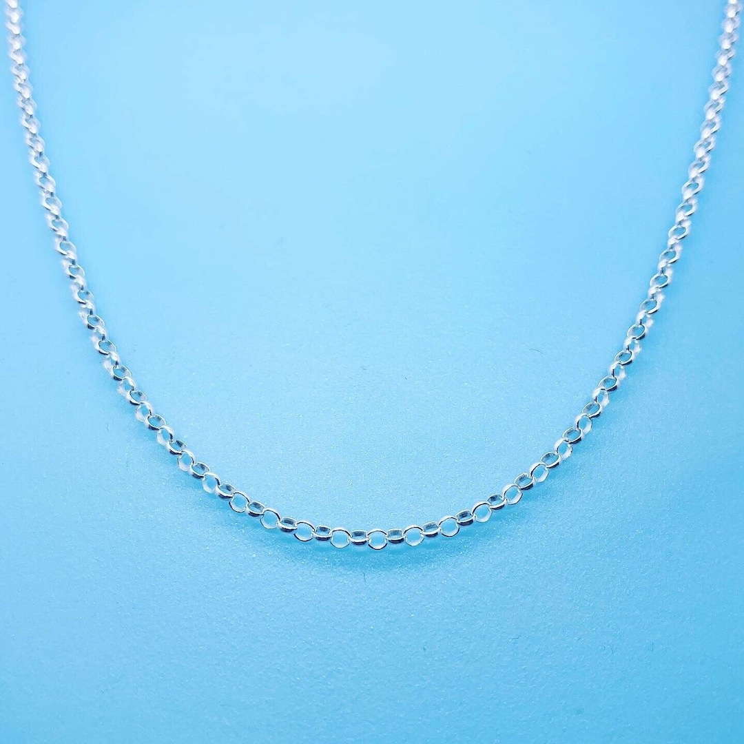 Genuine 925 Sterling Silver 22 Inch Mini Belcher Chain - Etsy