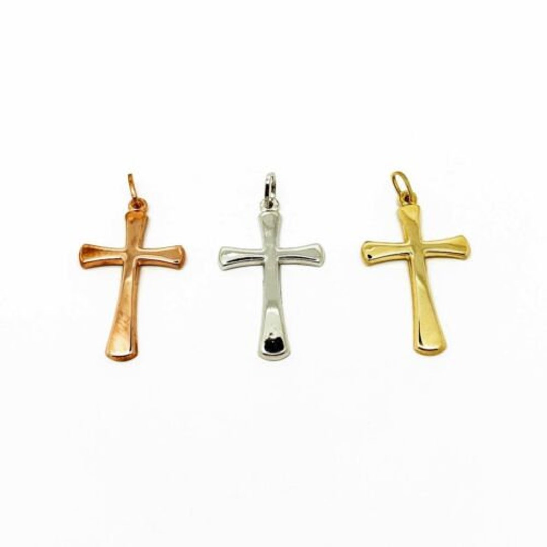 Genuine 9ct Gold Religious Cross Pendant Available in Three Different ...
