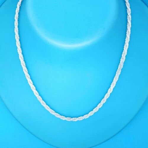 Genuine Hallmarked 925 Sterling Silver Flattened Solid Rope - Etsy