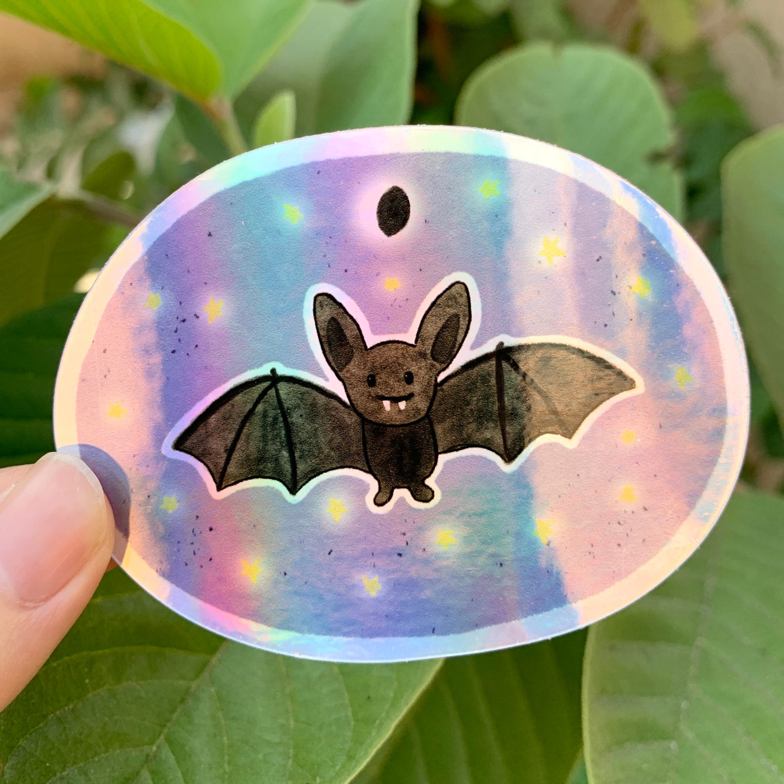 Holographic Bat Vinyl Sticker / Waterproof Decal / Vampire / - Etsy