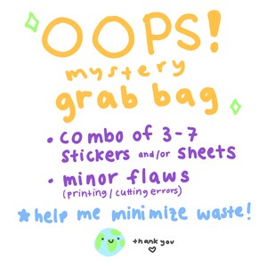 OOPS Mystery Grab Bag / Help Me Minimize Waste! / Stickers and Sticker ...