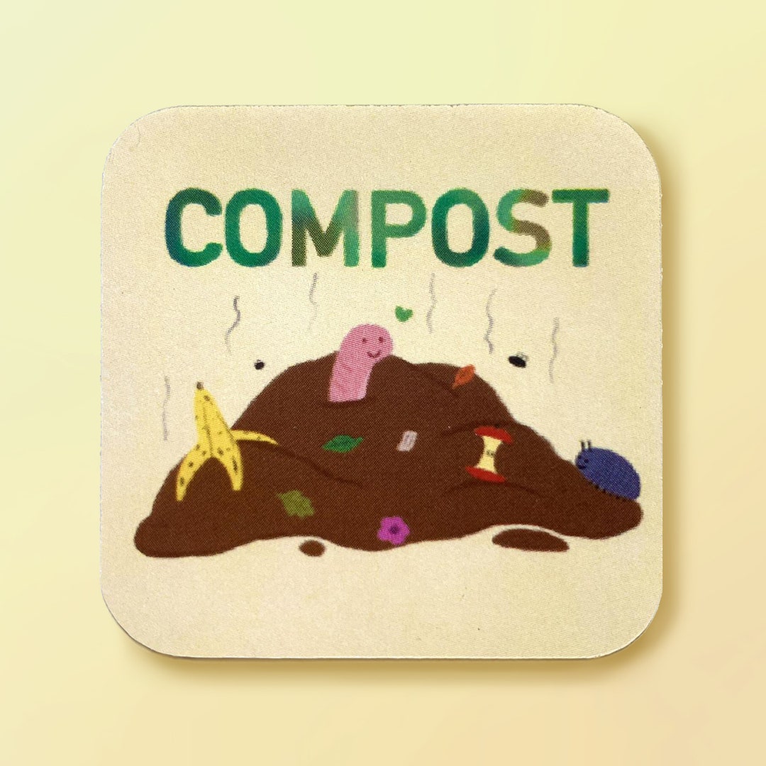 Compost Sticker / Worm / Vermicompost / Pill Bug / Rollie Pollie ...