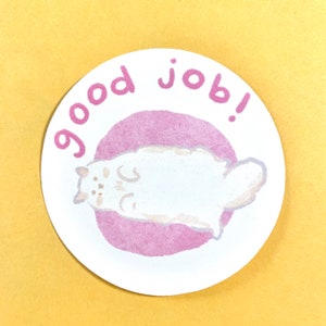 Cat Encouragement Stickers / Motivational / Cute Kitties - Etsy