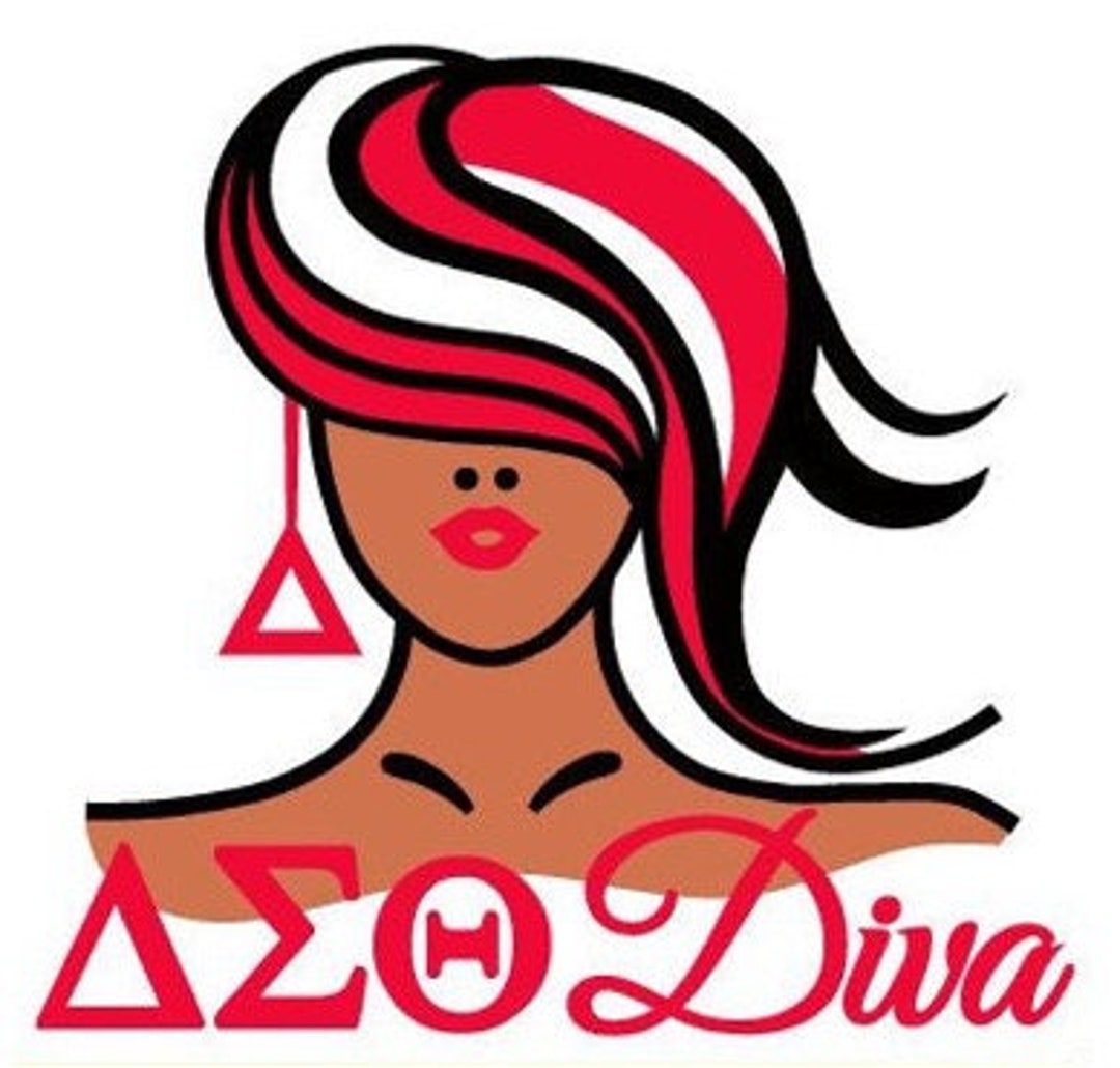 Delta Sigma Theta Sorority Wall Art Delta Diva Sorority Poster Black ...