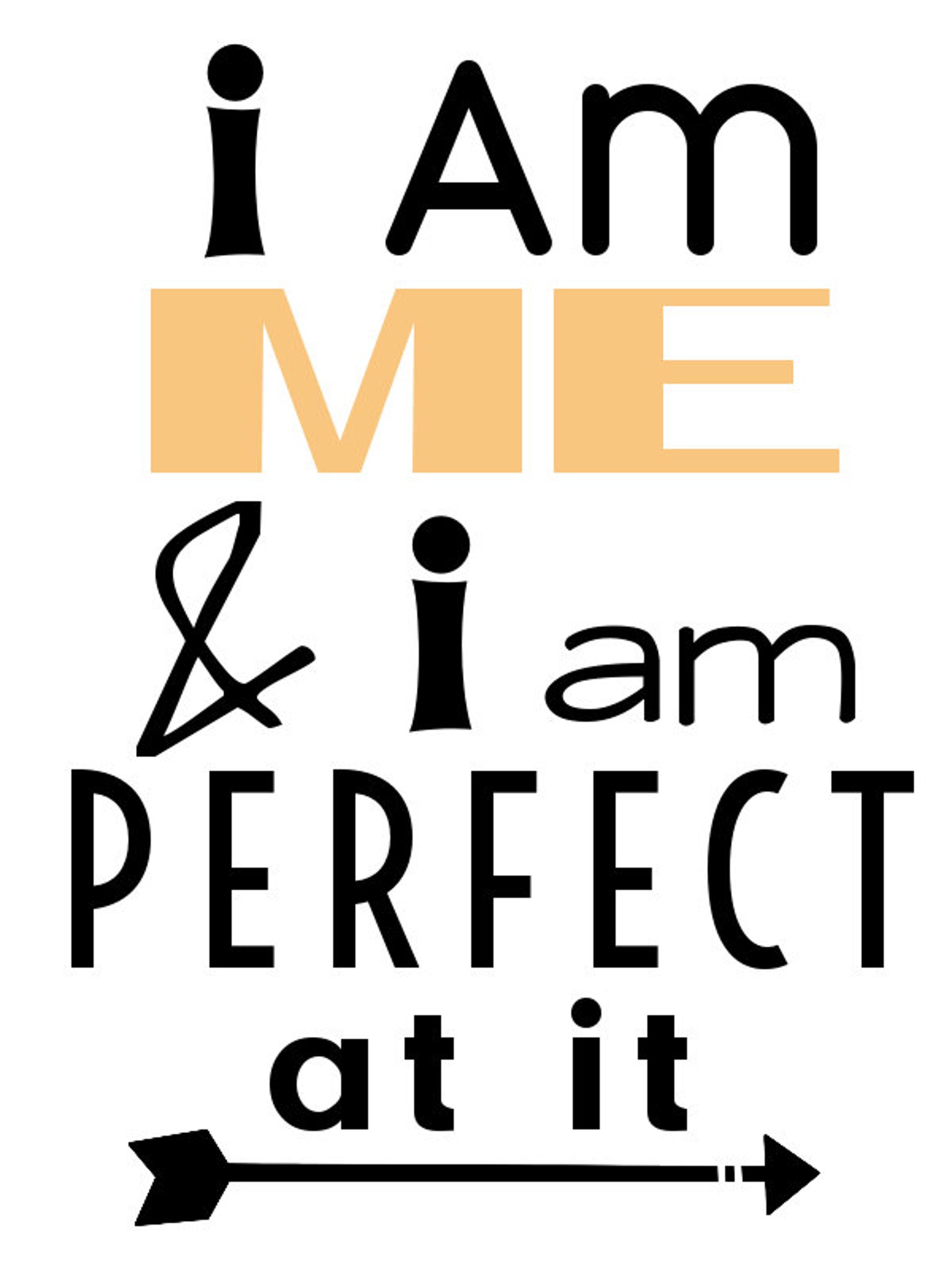 I Am Me Poster/Affiche inspirante/Affiche brillante ou - Etsy France