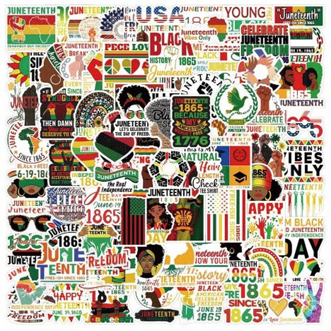 Juneteenth Stickers Juneteenth Decals Black Pride Stickers - Etsy