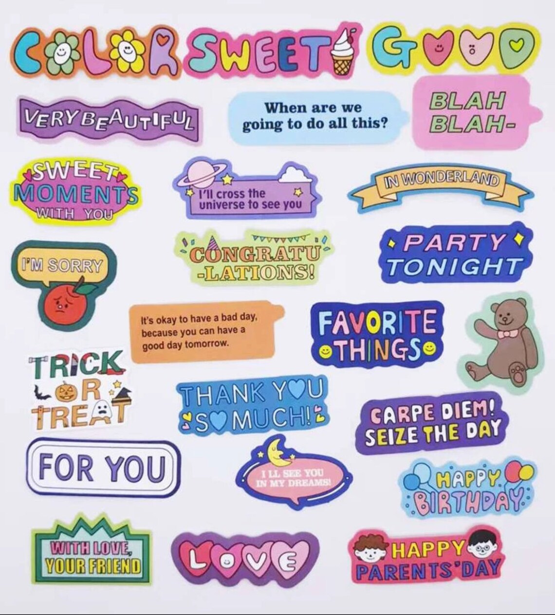 Funny Kid's Stickers Stickers for Kids Sticker Album - Etsy