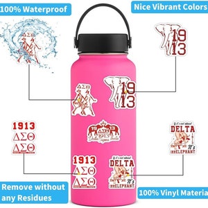 Delta Sigma Theta Sorority Stickers 20 Waterproof Sorority Stickers ...