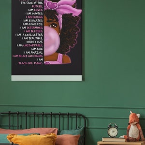 Black Girl Magic Poster Black Girl Wall Print Black Girl Magic Art for ...