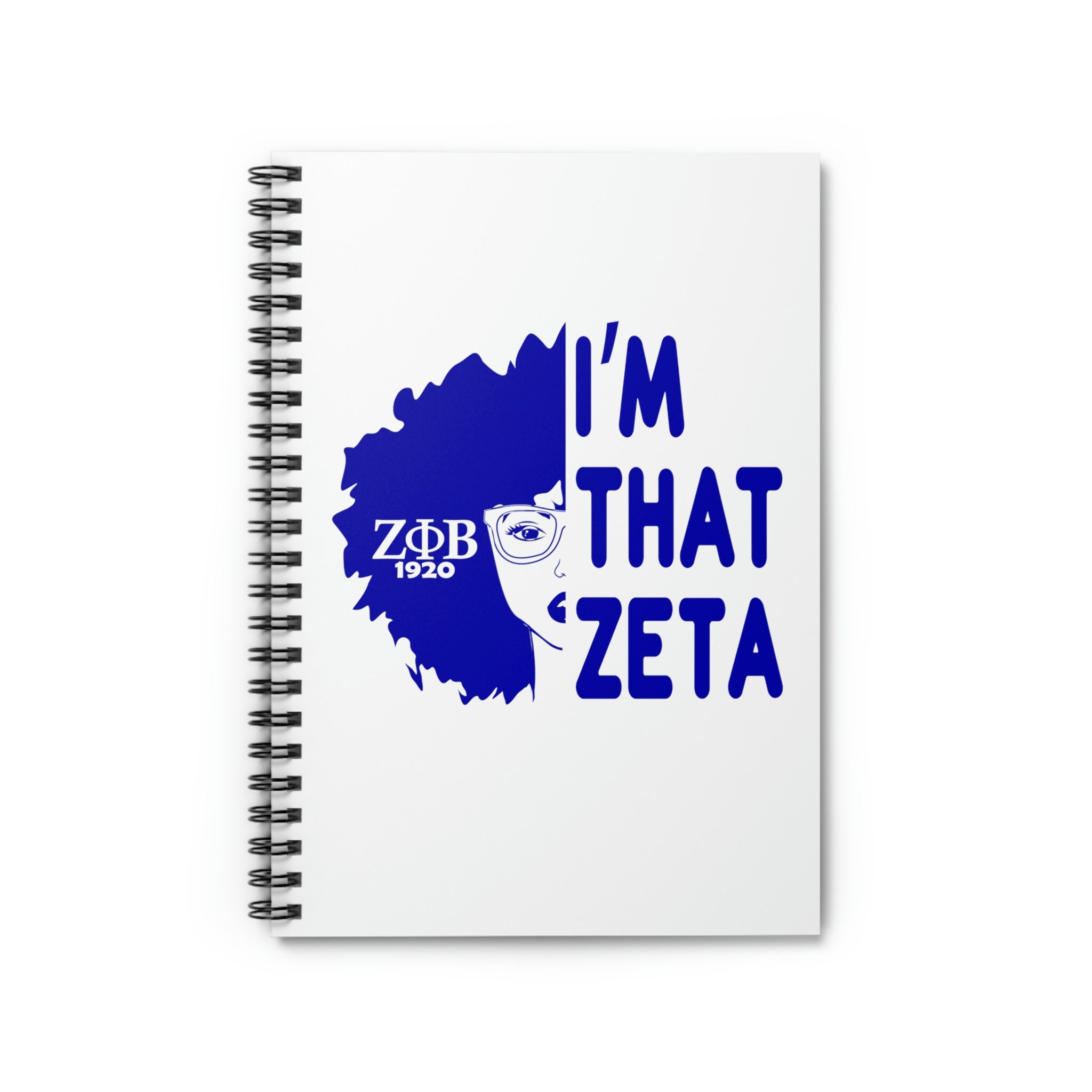 Zeta Phi Beta Notebook Sorority Notes Soror Spiral Notebook Sorority ...