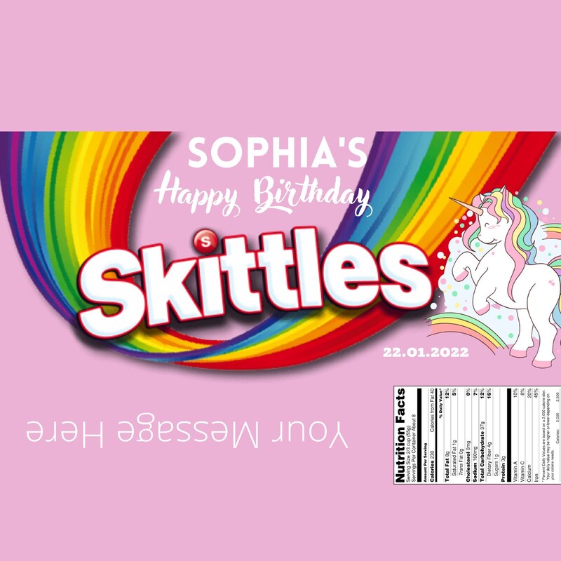 Skittles Template - Etsy