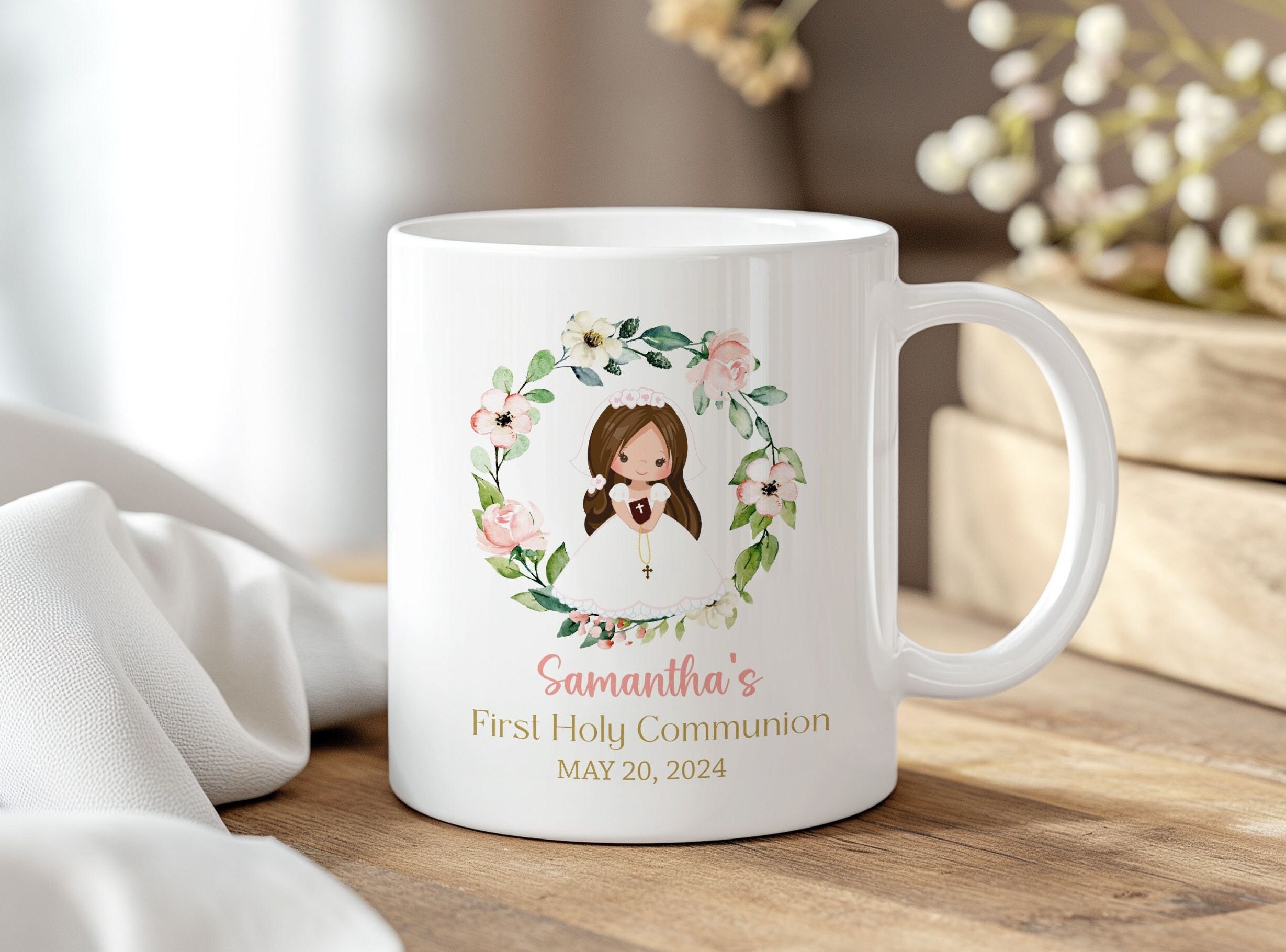 Personalized Mug First Holy Communion Favors, Girl First Communion ...